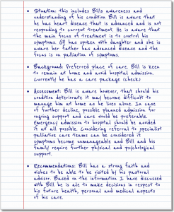 Bill's care wishes - CHSS eLearning